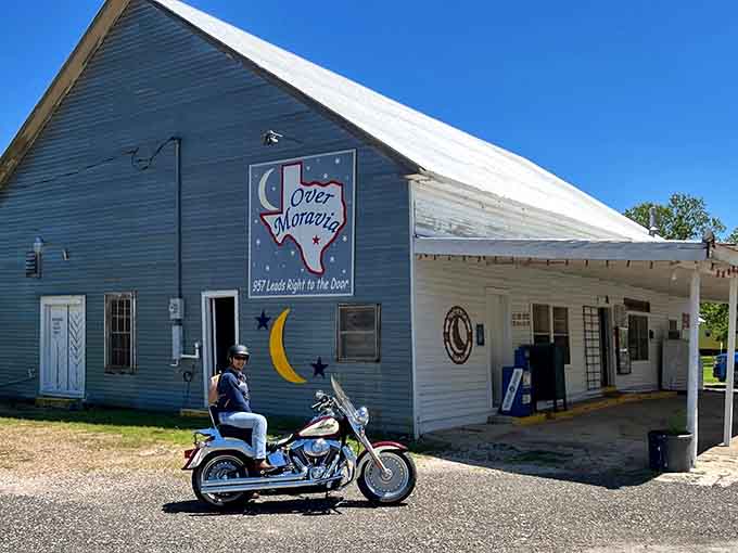 Over Yonder's quirky exterior promises the kind of authentic roadside stop that GPS can't quite capture in algorithms.