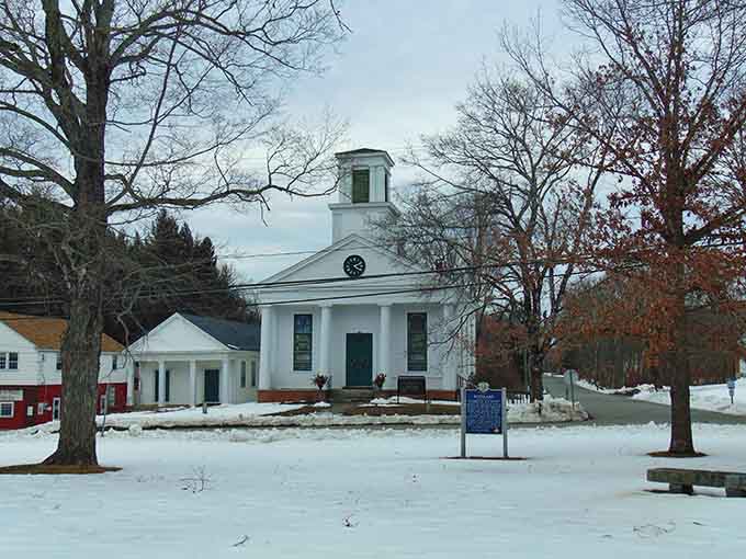 Scotland Congregational Church stands as a testament to communities that built things meant to last forever.