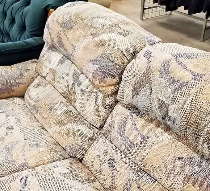 That tufted fabric could be your next favorite reading spot, minus the guilt of paying full retail price for comfort.