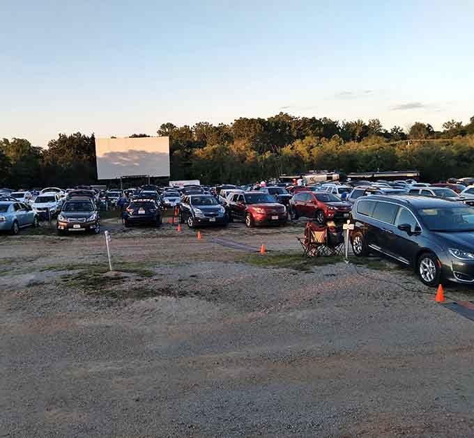 A packed house at the Starlite means the whole community came out to enjoy cinema under the stars.
