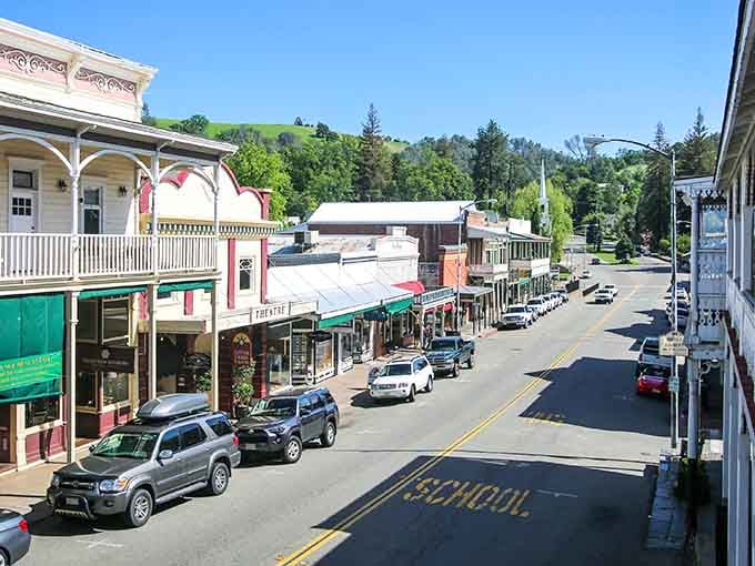 Looking down Main Street feels like flipping through a living history book with excellent shopping options.