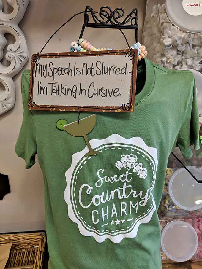 Sweet Country Charm merchandise for when you want to take a piece of this place home with you.