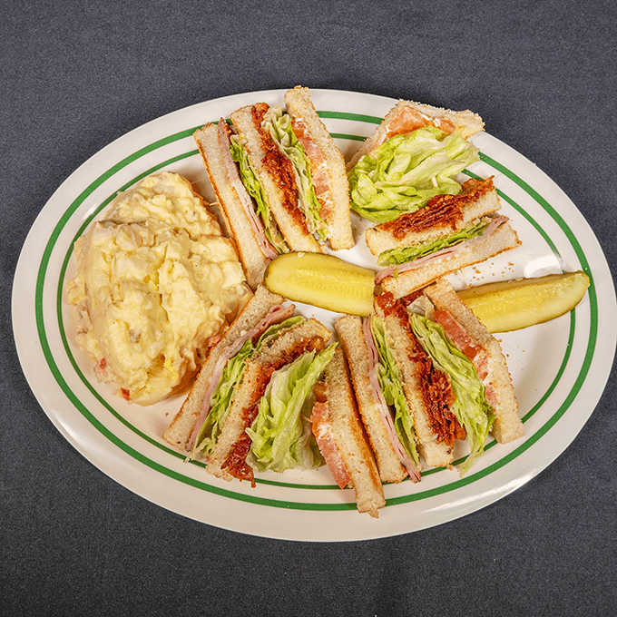 A club sandwich so perfectly constructed, it belongs in the Smithsonian next to other American treasures and achievements.