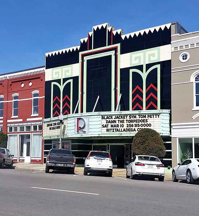 The historic Ritz Theatre brings entertainment to downtown with that classic marquee charm you can't fake.
