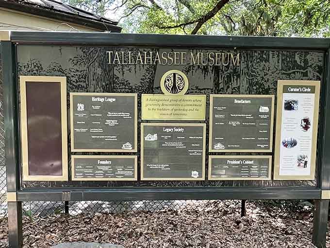 This information board contains more knowledge than most people absorb, but at least it tried.