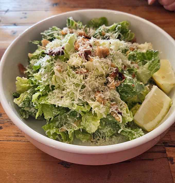 When your Caesar salad features house-made everything from dressing to croutons, you know someone's actually paying attention in the kitchen.
