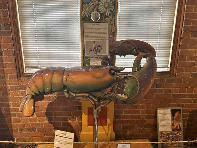 Nothing says "creative carousel design" quite like a giant lobster you can theoretically ride into sunset.