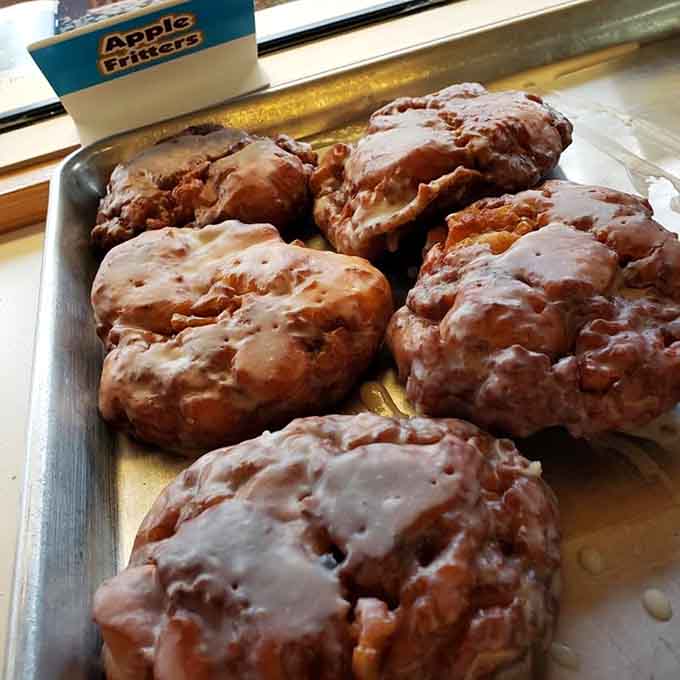 Apple fritters the size of your face, because sometimes bigger really is better and moderation is overrated.