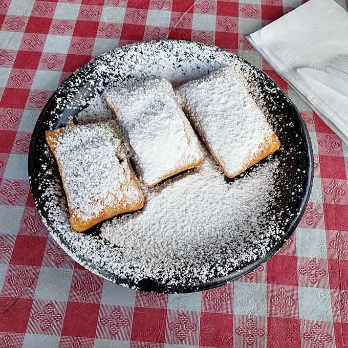 Beignets dusted with enough powdered sugar to create a sweet snowstorm&mdash;New Orleans would definitely approve of these beauties.