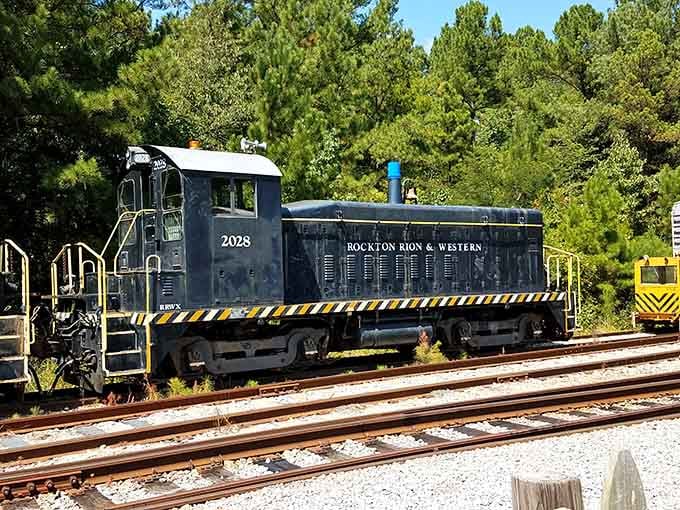 The Rockton Rion & Western locomotive stands ready to pull you through South Carolina's most scenic countryside routes.