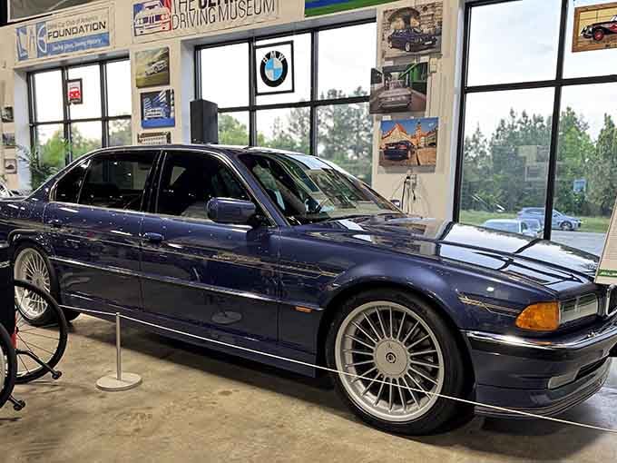 This deep blue beauty represents the pinnacle of luxury performance from the late nineties era.
