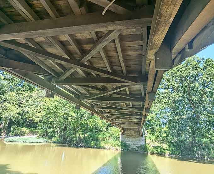 The underside reveals engineering genius that didn't need computers, just craftsmen who actually knew what they were doing.
