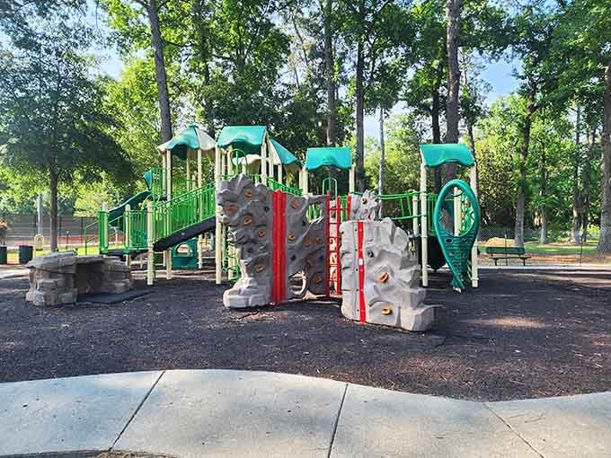 Playgrounds that are actually maintained and accessible—because Valdosta invests in communities, not just collecting property taxes from residents.