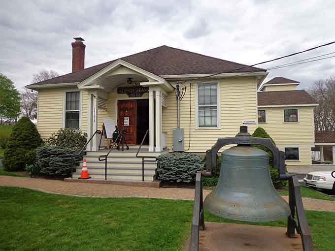 This classic yellow building houses local history, preserving Vernon's stories for generations who actually remember rotary phones.