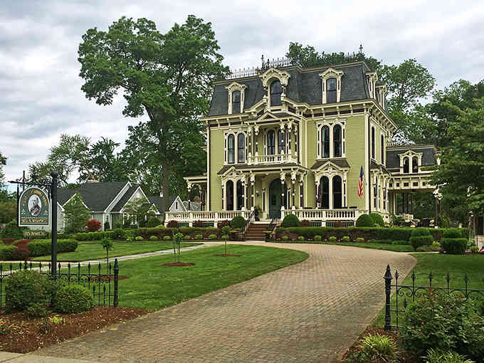 This Victorian beauty looks like it wandered off a movie set and decided to stay, bringing all its ornate glory along.