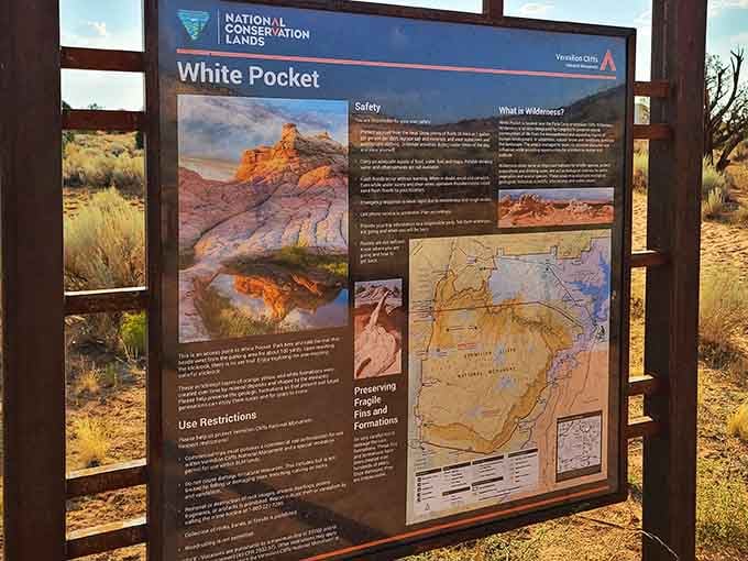 This information board contains everything you need to know, except how to explain this place to people back home.