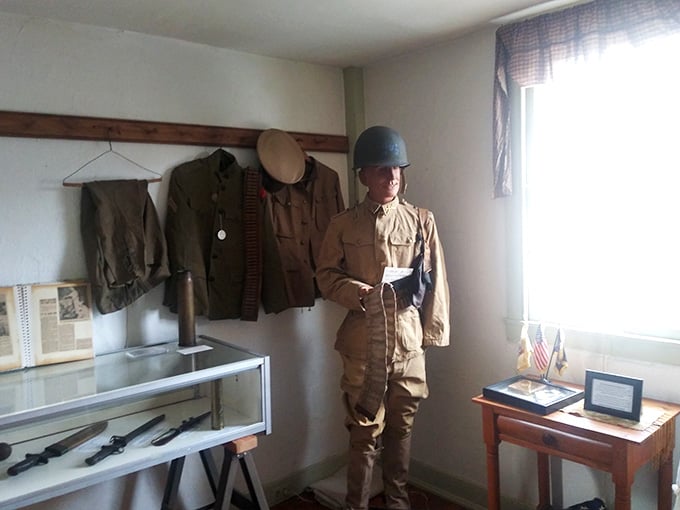 Military history preserved at the Pilesgrove-Woodstown Historical Society, where the past refuses to fade quietly away.