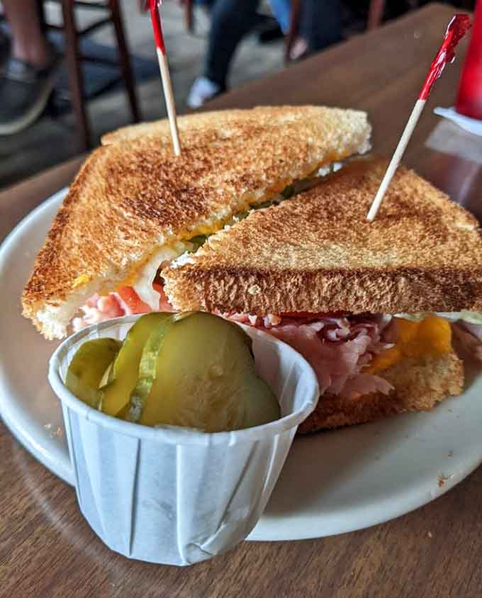 The grilled ham and cheese proves that even the "simple" sandwiches here come with serious attitude and flavor.