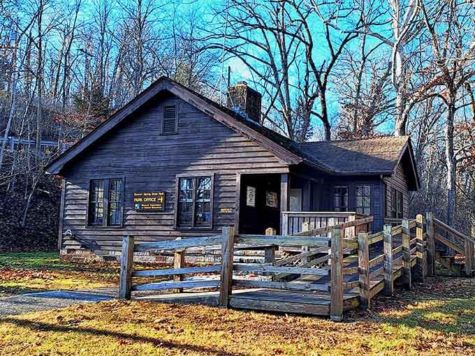 This rustic office has witnessed more fishing licenses and campground reservations than a small-town DMV sees driver's tests.