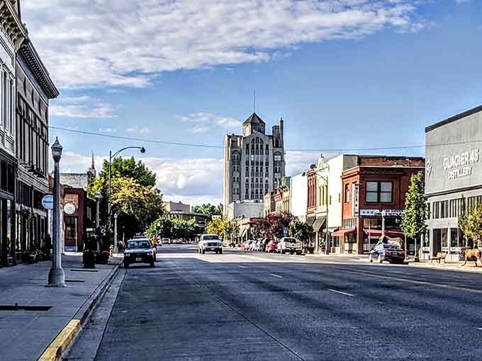 That striking white tower rises above downtown like a lighthouse guiding visitors to this historic gem.