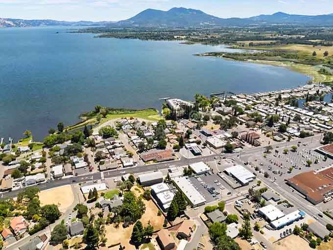 Clear Lake sparkles in the distance, offering waterfront living at prices that won't sink your budget.