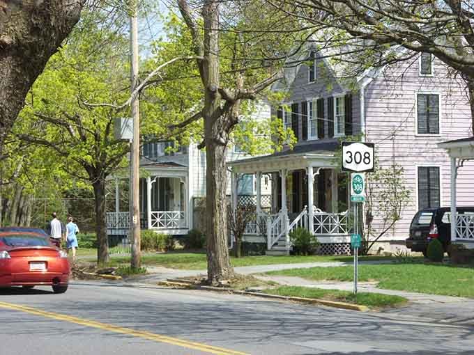 Graceful porches and mature trees create shaded sidewalks perfect for those leisurely walks your doctor keeps recommending.