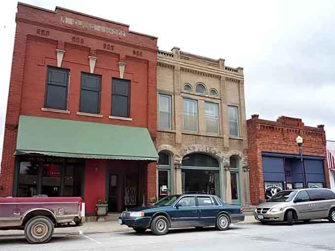 Historic brick buildings in Harmony offer you a charming look at local life and architecture.