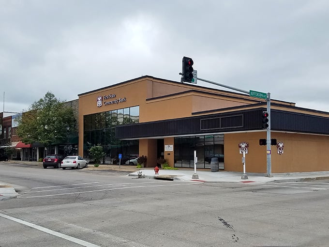 This sleek bank building proves small towns can embrace modern design without losing their welcoming, neighborly soul.