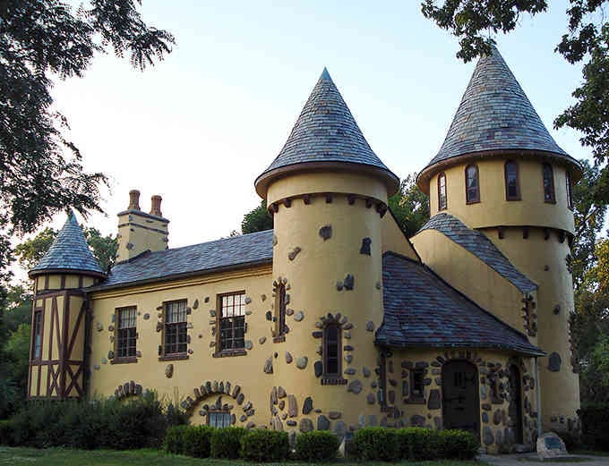 Whimsical turrets and storybook architecture prove that someone once dared to build their dreams into actual reality.