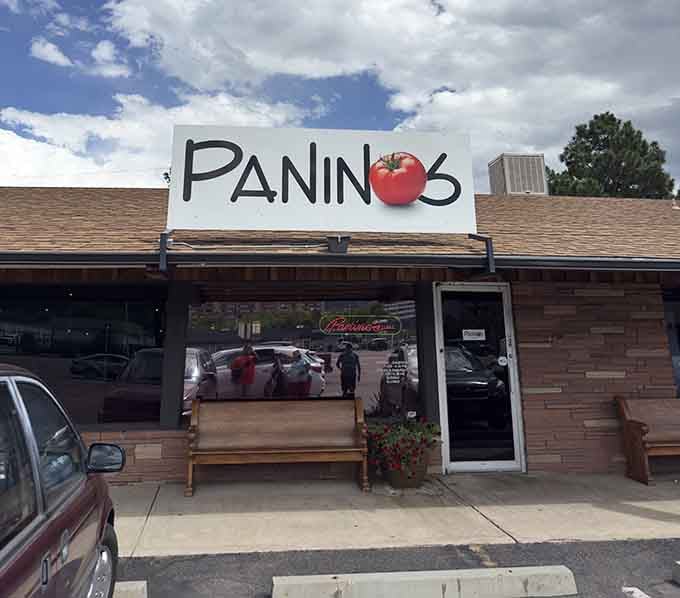 That cheerful tomato logo and welcoming entrance promise the kind of sandwiches that transport you straight to Italy.