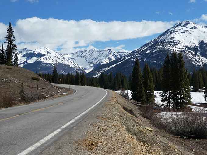 Spring snow still clings to the high country while the valley below prepares for warmer days ahead.
