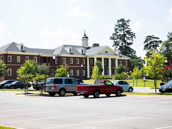 Those grand white columns welcome you to a town where Southern grace meets wallet-friendly living in perfect harmony.