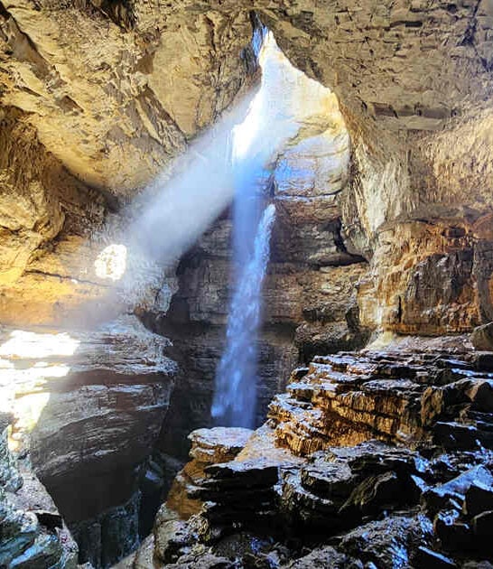alabama underground cave waterfall ftr
