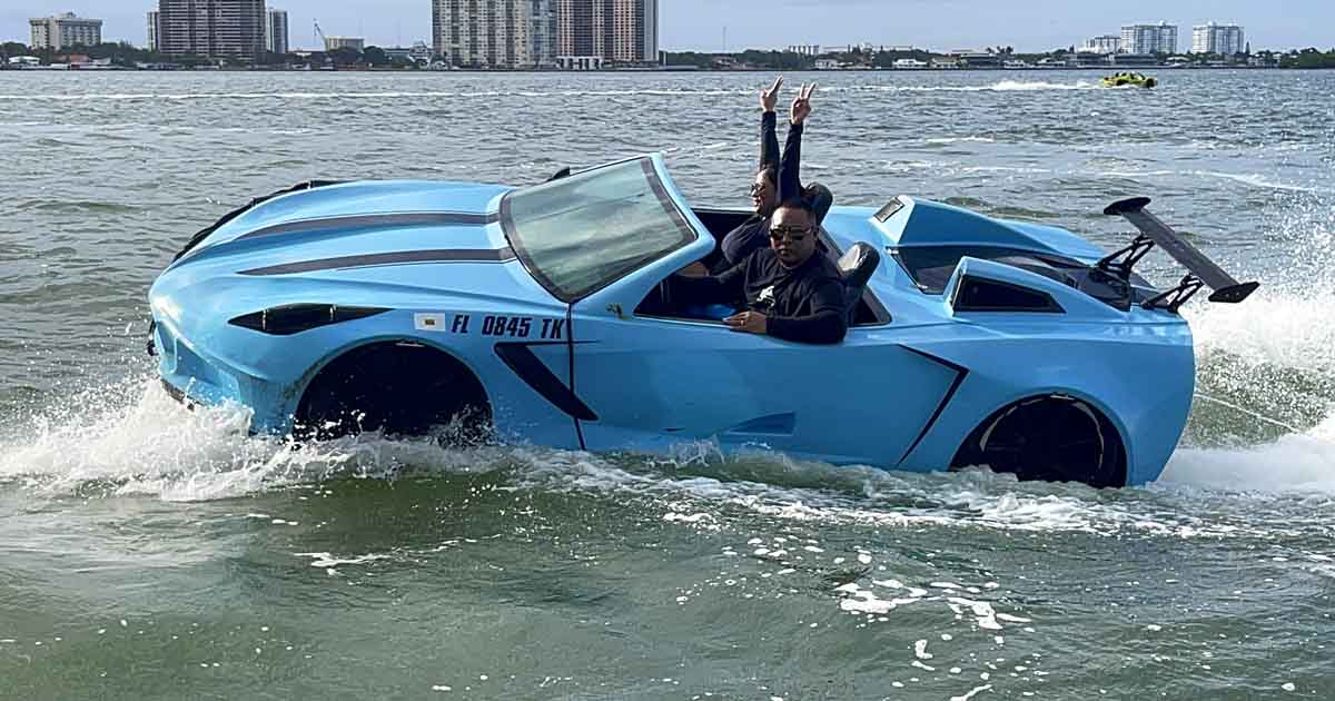 There's A Floating Corvette You Can Rent In Florida And It's The Coolest Thing You'll Ever Do