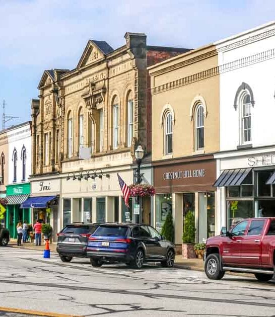 gorgeous ohio towns postcard ftr
