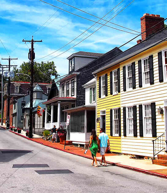 maryland postcard charming town ftr
