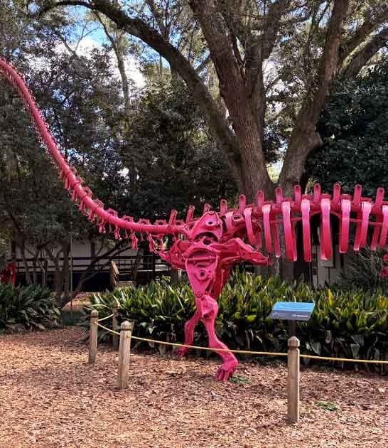 Soar Over Swamps And Stroll Past Recycled Metal Dinosaurs At This Unique Florida Museum