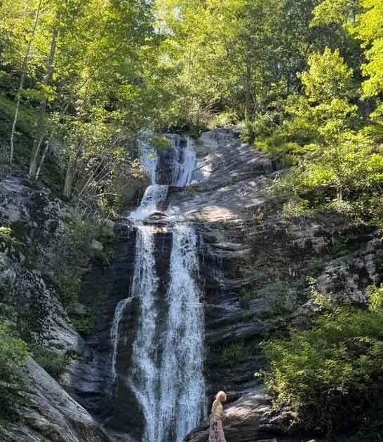 spectacular north carolina waterfall ftr