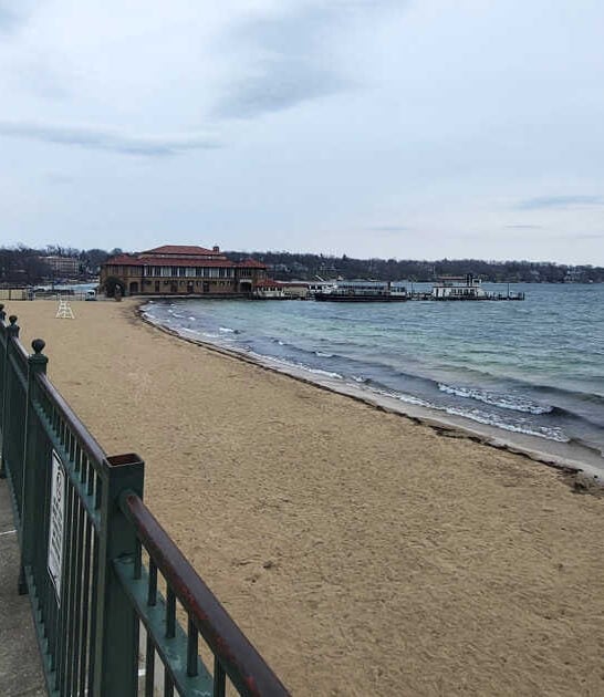 stunning wisconsin beach lake ftr