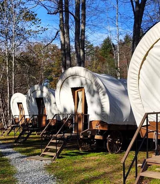 Escape To The Wild West At This Unforgettable Covered Wagon Resort In North Carolina