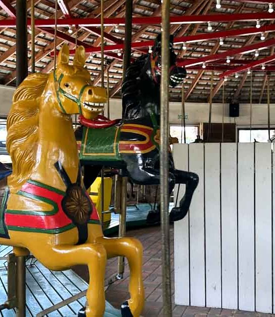 vintage texas wooden carousel ftr