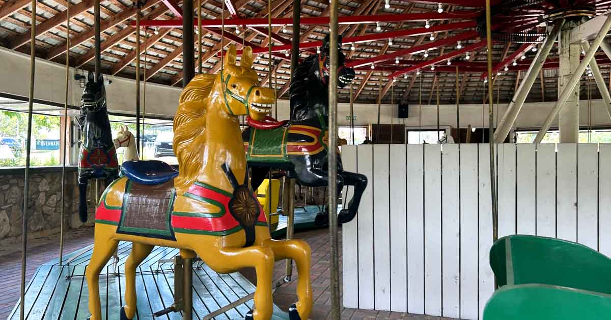 Hop On This $1 Vintage Texas Wooden Carousel For A Magical Trip Down ...