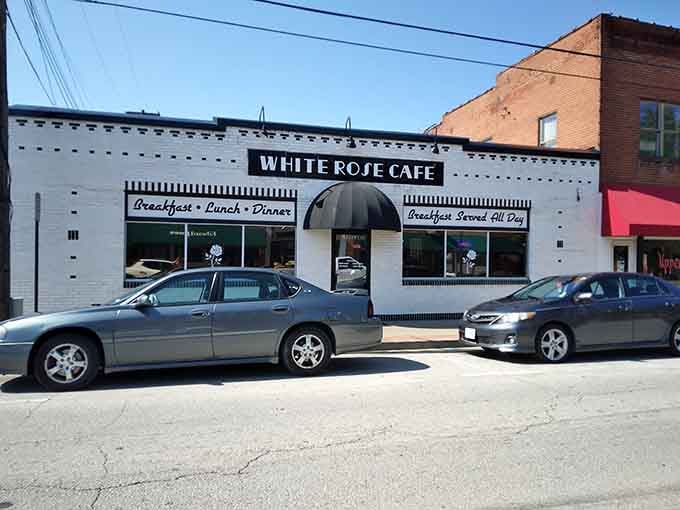 Breakfast, lunch, dinner, and breakfast again. The White Rose Cafe believes in keeping all your options open.