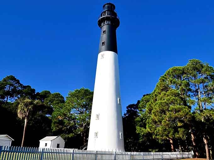 This bold black-and-white tower over St. Helena Island has been turning heads since before your grandparents were born.