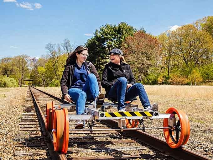 Two friends, one set of tracks, and zero regrets. This is what a perfect afternoon looks like.