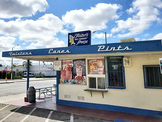 Seven decades of soft serve dreams under one cheerful roof, still serving happiness on La Brea Avenue.