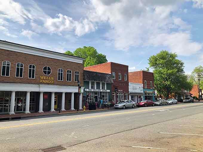 Main Street Davidson proves that brick buildings, leafy trees, and local shops are a timeless combination nobody should mess with.