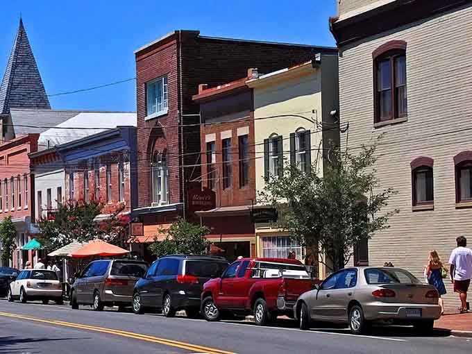 Historic storefronts line the streets like a perfectly preserved time capsule with better parking than you'd expect.