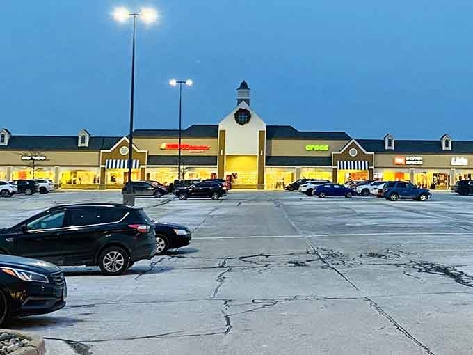The charming architecture sets the stage for serious bargain hunting at this shopper's paradise in Howell.