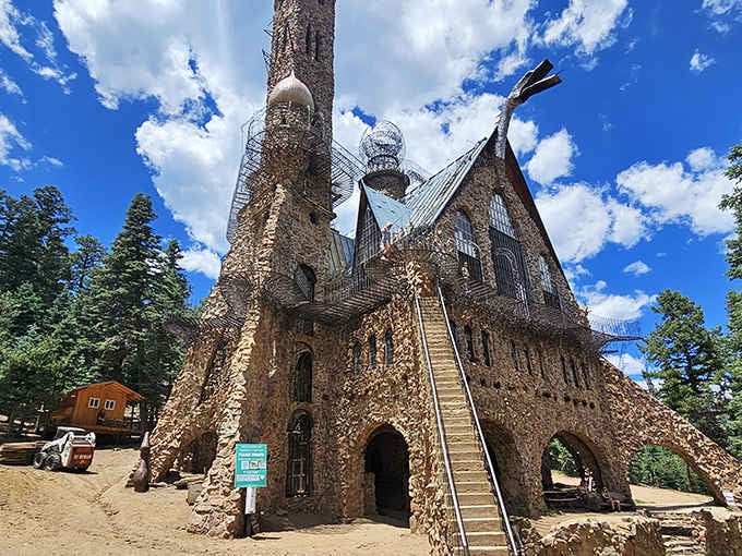 Stone by stone, year by year, this mountain fortress grew from cottage dream to Colorado's most ambitious DIY project ever.